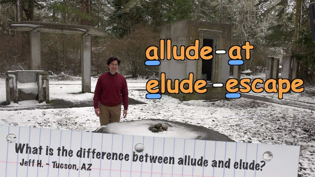 What is the Difference between Allude and Elude? – Ask Cozy Grammar